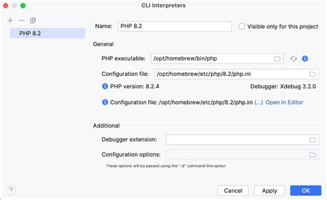 configure local php interpreters phpstorm documentation