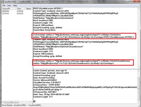 c pocketsoap tcptrace does not show response data