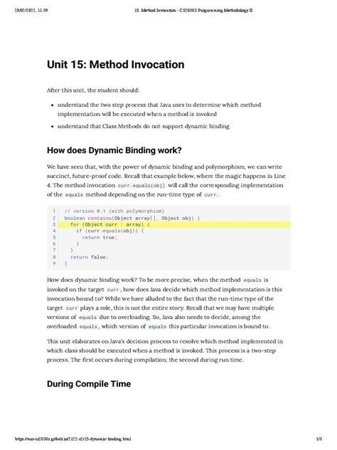 method invocation cs2030s programming methodology ii pdf method
