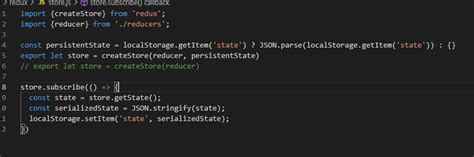 reactjs saving a redux state to localstorage stack overflow
