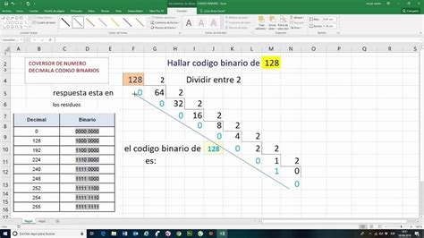 cómo convertir números binarios con la función bin a dec bin a hex y