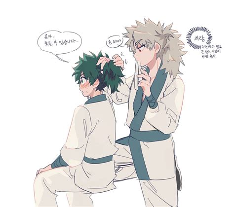Midoriya Izuku And Bakugou Katsuki Boku No Hero Academia Drawn By