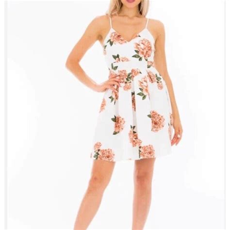Monteau Dresses Monteau Los Angeles Sz Large Slip Dress Floral Rose