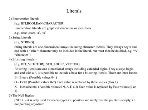 Vhdl Identifiers Data Types Ppt
