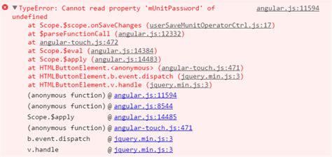 javascript type error cannot read property of undefined error