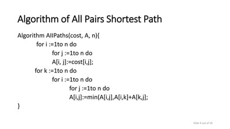 all pair shortest path