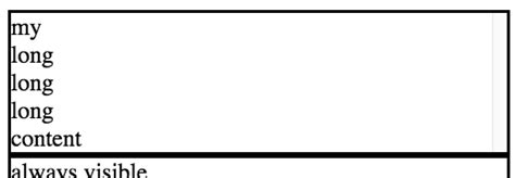 html css grid with scrollable row that expands stack