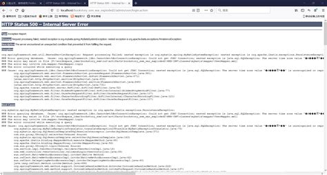 could not get jdbc connection nested exception is java sql