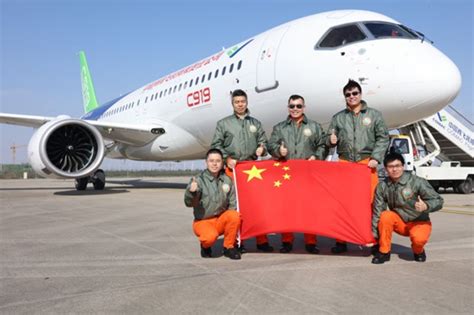 中国国产大飞机c919飞机第三架完成首飞 航空要闻 资讯 航空圈