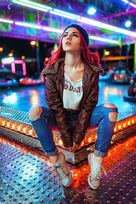 Free Download Hd Wallpaper Delaia Gonzalez Women Model Dyed Hair