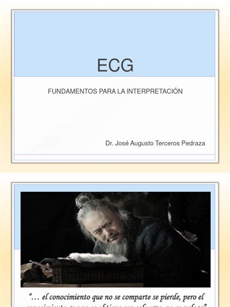 Fundamentos Para La Interpretación Pdf Electrocardiografia