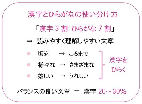 漢字とひらがなの使い分け！迷ったときのポイントとルール【一覧つき】 桜御前のwebライター講座