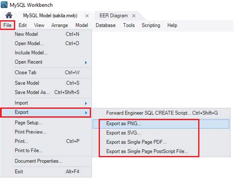 how to create er diagram for existing mysql database with mysql