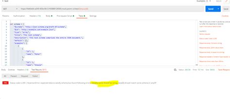 testing postman test error while trying to check if json field value