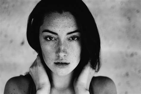 Face White Black Women Monochrome Model Portrait Photography