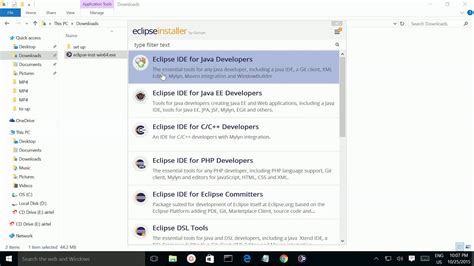 how to install eclipse mars ide for java ee web developers