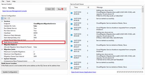 running sql server or redis on an independent server cloudm