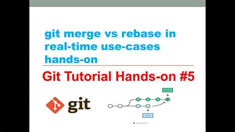 devops git tutorial git merge vs rebase real time