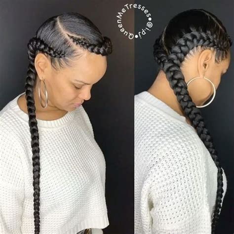 5 Ways To Wear The Two Braid Cornrow Style Everyones Rocking Un Ruly