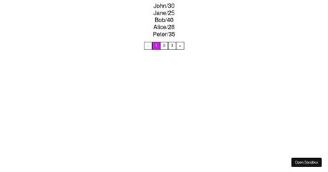 react custom pagination codesandbox