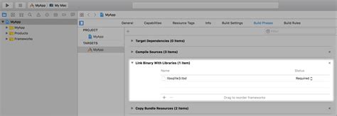swift how to correctly add sqlite frameworks to the xcode project