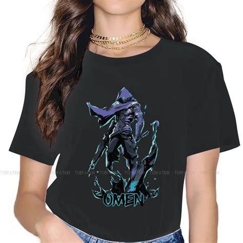 Omen Womens Tshirt Valorant Agents Game Girls Graphic Tees Cotton