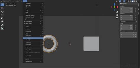 how to rotate multiple objects around a central point using blender
