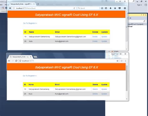 crud operation in asp mvc razor using signalr and