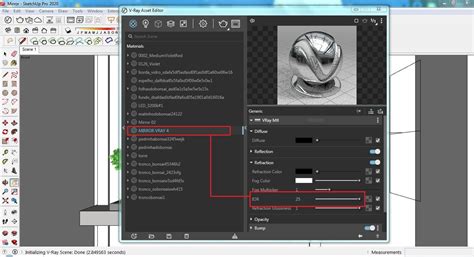 how to setting mirror in vray 4 for sketchup grabcad tutorials
