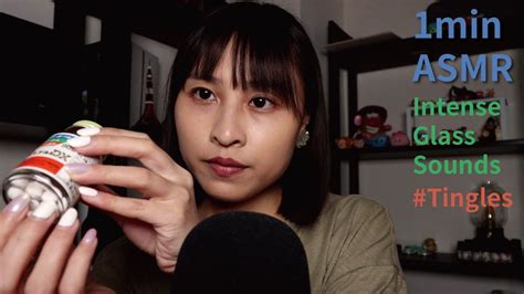 【1 Min Asmr】一分鐘好聽清脆玻璃聲🎵 快速 持續刺激耳朵👂｜ Asmr｜glass Sounds Intense Tingles