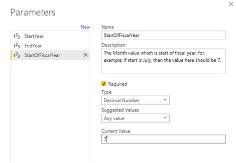 create a date dimension in power bi in 4 steps step 2 fiscal columns