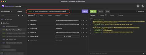 trying the rest api with insomnia rest client session expire or