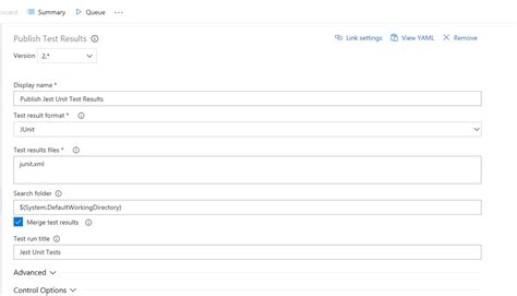 how to publish jest unit test results in vsts tests itecnote