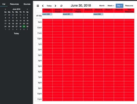 jquery fullcalendar scheduler resourcerender can t seem to access