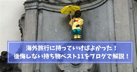 海外旅行に持っていけばよかった！後悔しない持ち物ベスト11をブログで解説！ ワーママ 育児とマイルと旅行のブログ