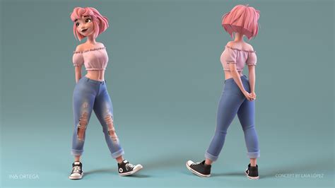 Artstation Michi Ina Ortega Zbrush Character Zbrush Character