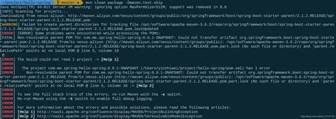 [maven打包]maven打包是报错：[error] some problems were encountered while