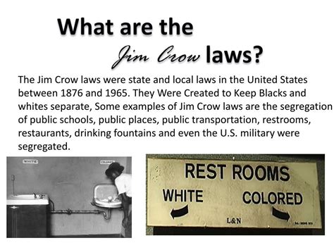 Ppt Reconstruction And Jim Crows Laws Powerpoint Presentation Free