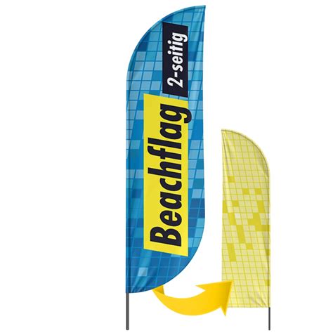 Convex Beachflag Premium 2 Seitig Selbst Gestalten 4 Größen