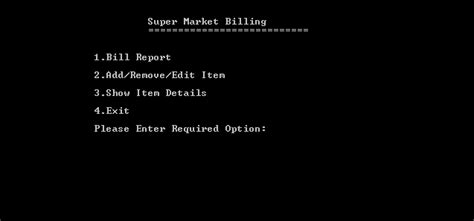 supermarket billing system c project code with c