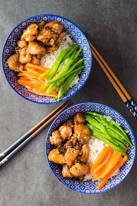 Vietnamese Sticky Chicken Bowl Green Healthy Cooking