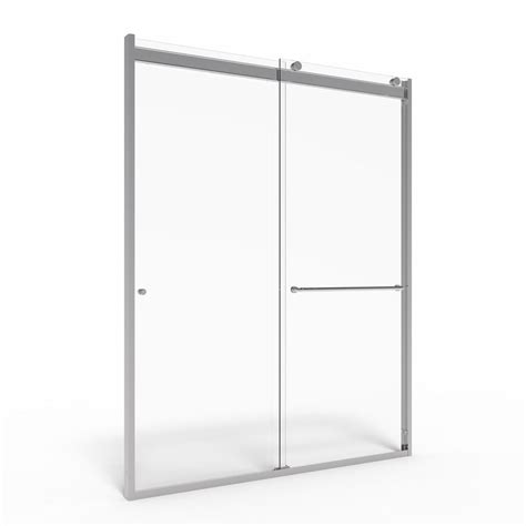 Rotolo Semi Frameless 3 8 Inch Glass Sliding Shower Door Basco Shower