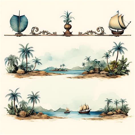 Premium Photo Stunning Borderline Designs Graphics Watercolor
