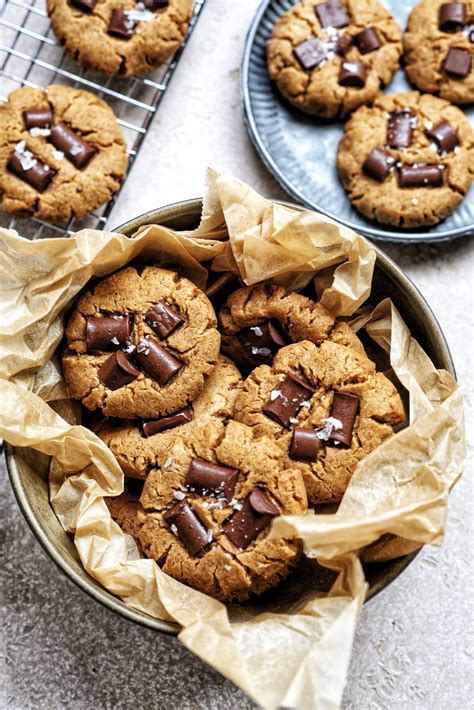 Salted Almond Butter Chocolate Chunk Cookies Teri Ann Carty