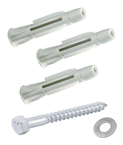 50 Bucha Mu 10mm Tijolo Bloco Oca Gesso Drywall Com Parafuso