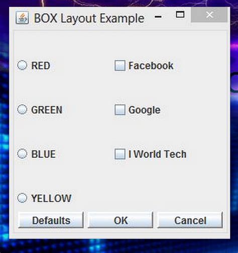 layout manager in java