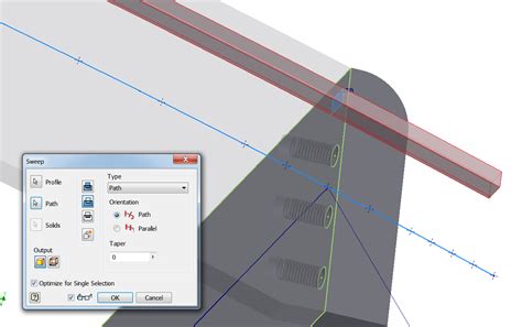 solved generating a sweep from assembly geometry autodesk community