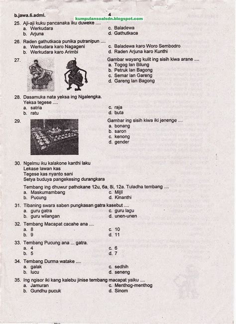Soal Usbn Bahasa Jawa Sma 2019 Lembar Edu