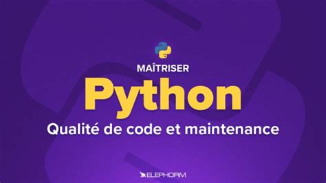 formation python apprendre python en ligne elephorm