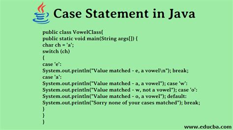 case statement in java flow diagram of switch case statement in java
